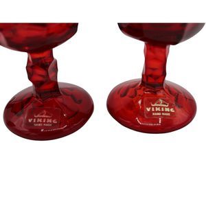 Viking | Dining | Vintage Viking Ruby Red Georgian Honeycomb Cordial ...